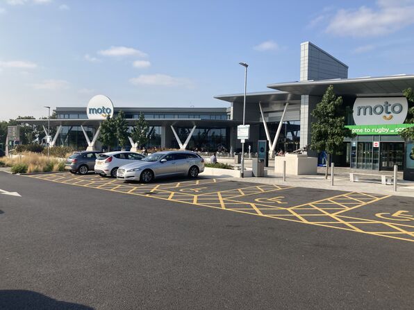 Rugby services map and directions - Motorway Services, Map:Rugby ...